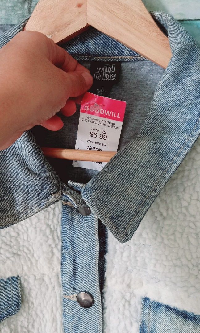 Wild Fable Sherpa x Denim Jacket, Women's Fashion, Coats, Jackets and ...