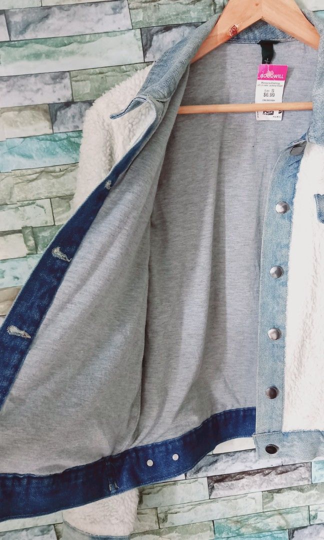 Wild Fable Sherpa x Denim Jacket, Women's Fashion, Coats, Jackets and ...
