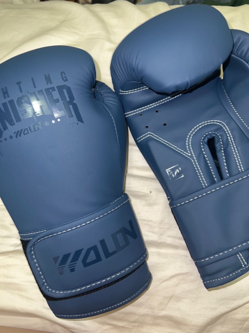 Wolon Punisher Leather Boxing Gloves, Sports Equipment, Sports & Games ...