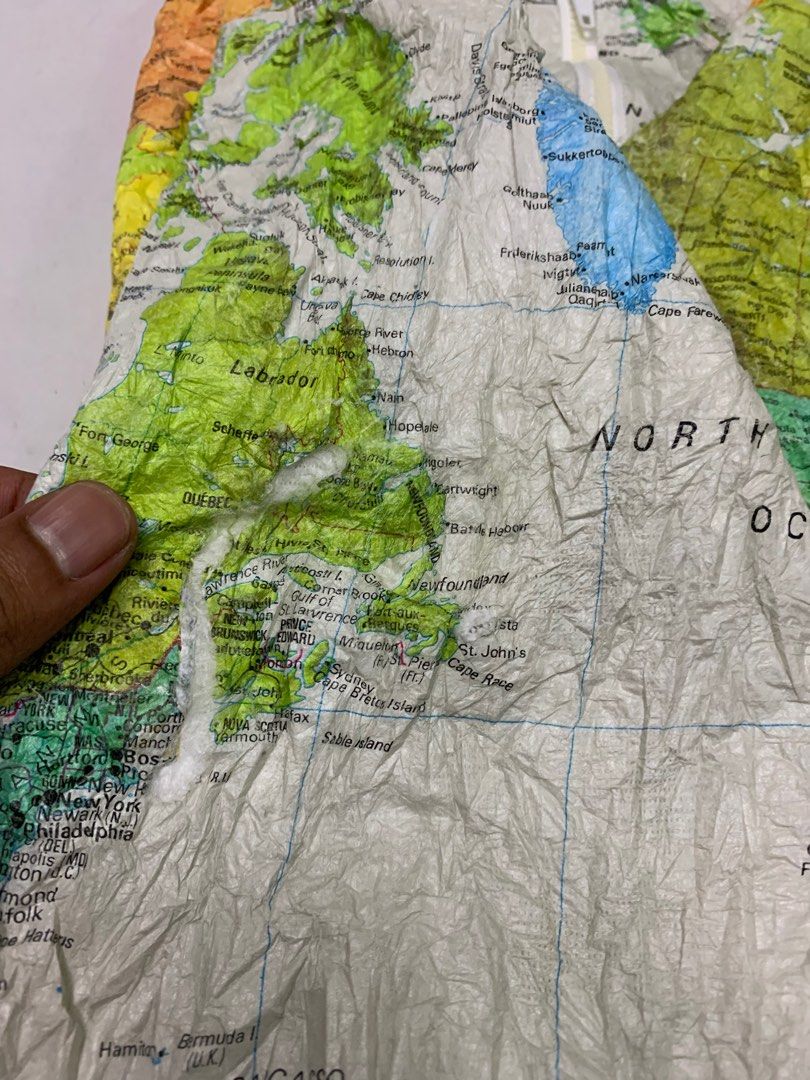 WORLD MAP TYVEK JACKETS WORN BY KURT COBAIN, Men's Fashion, Coats ...