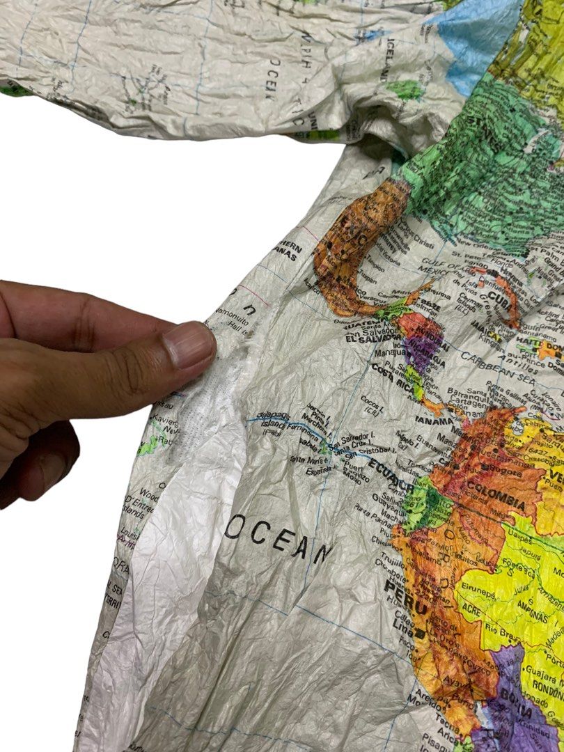 WORLD MAP TYVEK JACKETS WORN BY KURT COBAIN, Men's Fashion, Coats ...