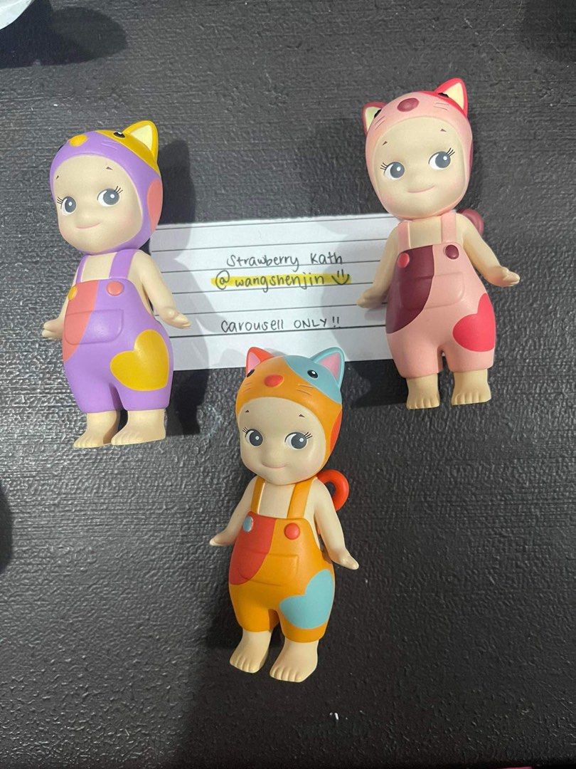 WTS LFB [ONLY SET] Sonny Angel: Cat Life - SECRET Lucky Orange/Purple ...