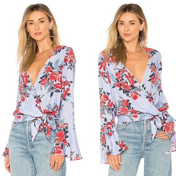 YOINS WRAP AROUND TOP, Women's Fashion, Tops, Longsleeves on Carousell