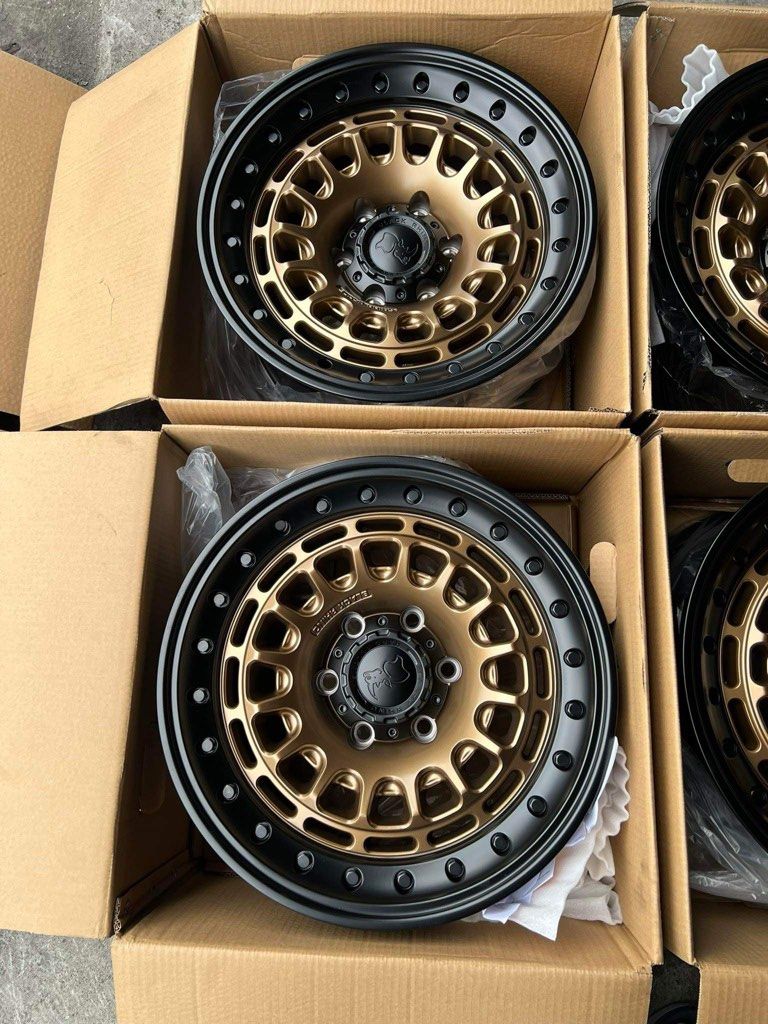 17” Blackrhino Sahara Bronze mags 6Holes pcd 139 Brandnew, Car Parts ...