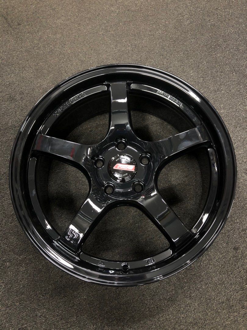 17” Rays Gramlight 57CR replica design flow form sports rim, 5x114.3 ...
