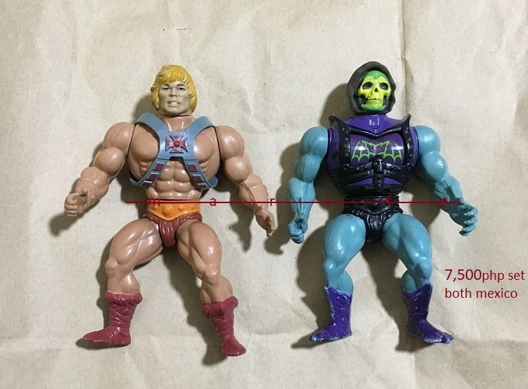 1980's Skeletor VS He-man Merman Masters of the Universe MOTU Mattel ...