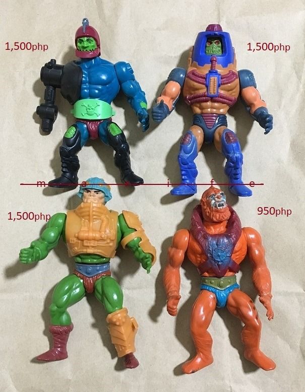 1980's Skeletor VS He-man Merman Masters of the Universe MOTU Mattel ...