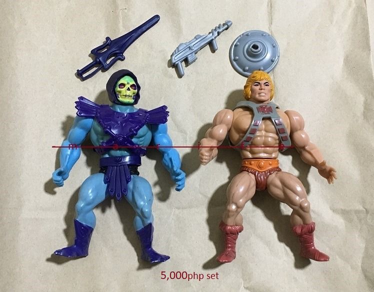 1980's Skeletor VS He-man Merman Masters of the Universe MOTU Mattel ...