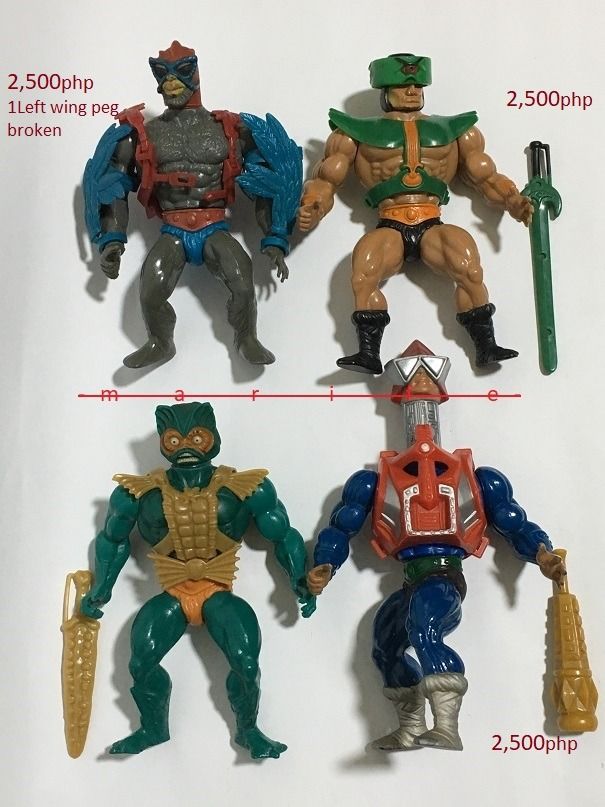 1980's Skeletor VS He-man Merman Masters of the Universe MOTU Mattel ...