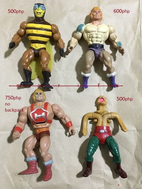 1980's Skeletor VS He-man Merman Masters of the Universe MOTU Mattel ...