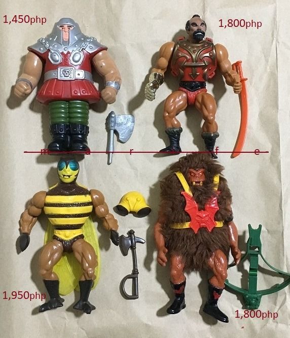 1980's Skeletor VS He-man Merman Masters of the Universe MOTU Mattel ...