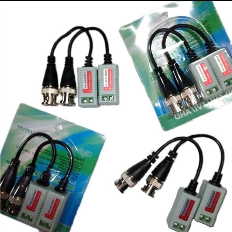 1 PAIR 1080P Video Balun CCTV Over lan CAT 5 AHDHD-CVITVI, Furniture ...