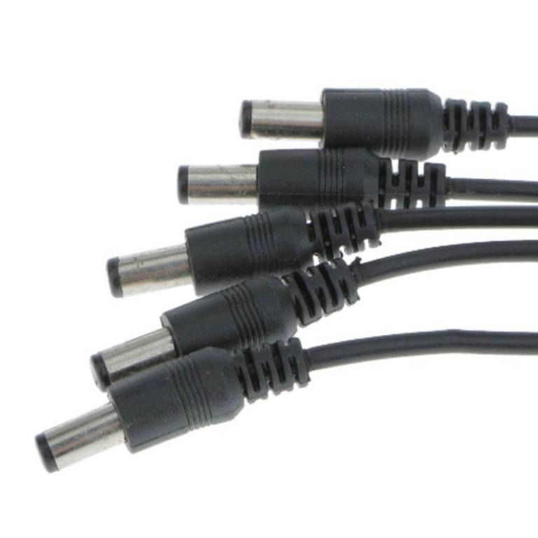 1 to 5 Way DC Power Cable Splitter CCTV Security Camera Socket ...