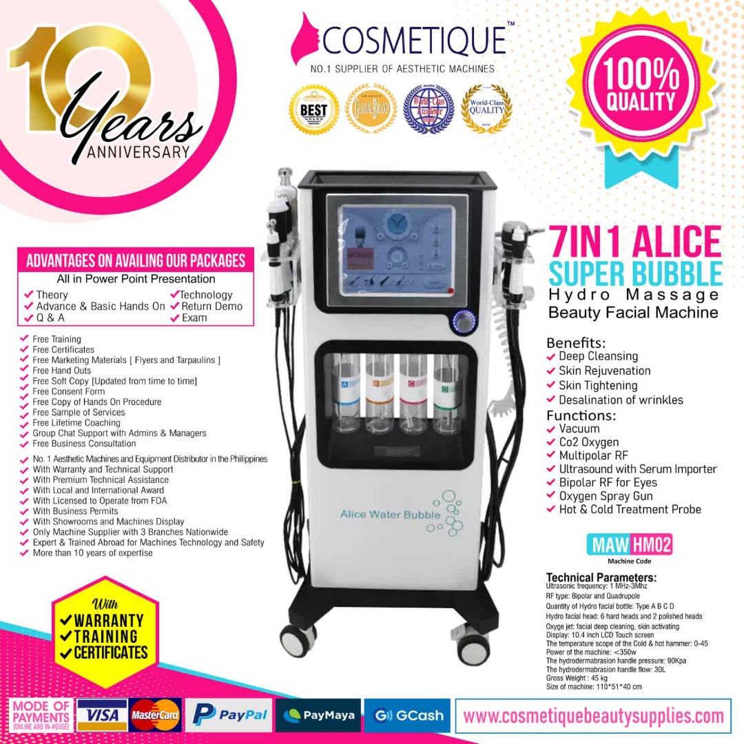 7in1 hydra Facial Alice Super bubble, Beauty & Personal Care, Ear Care ...