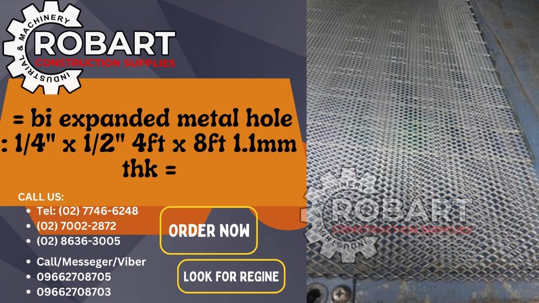 = bi expanded metal hole : 1/4'' x 1/2'' 4ft x 8ft 1.1mm thk ...