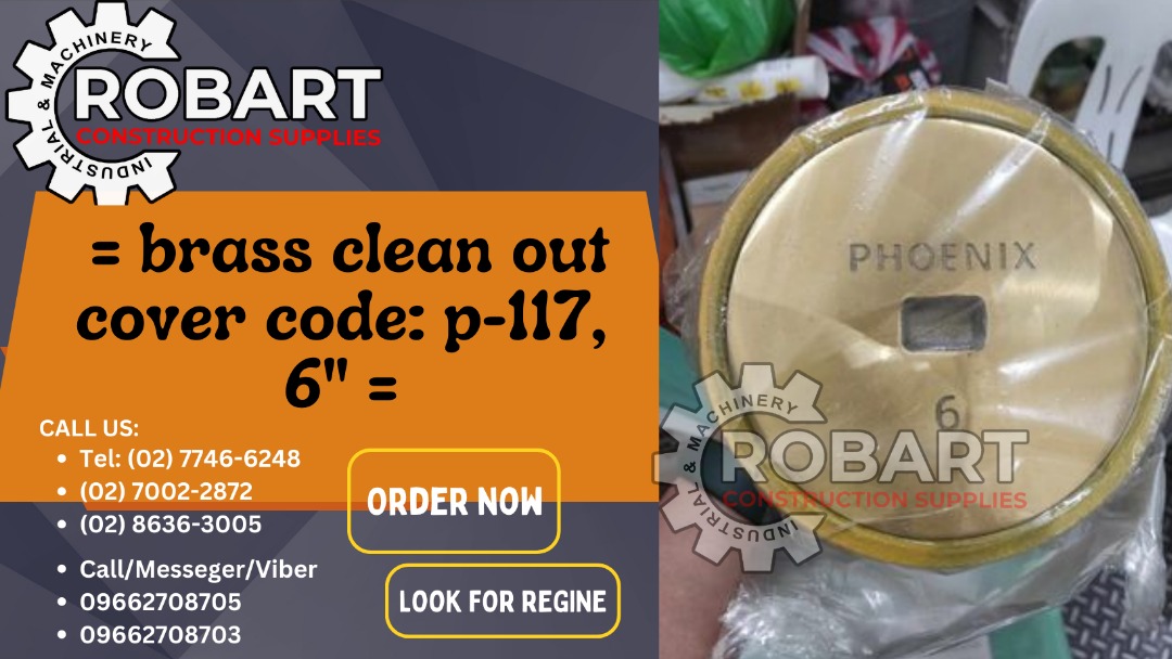 = brass clean out cover code: p-117, 6" =, Commercial & Industrial ...