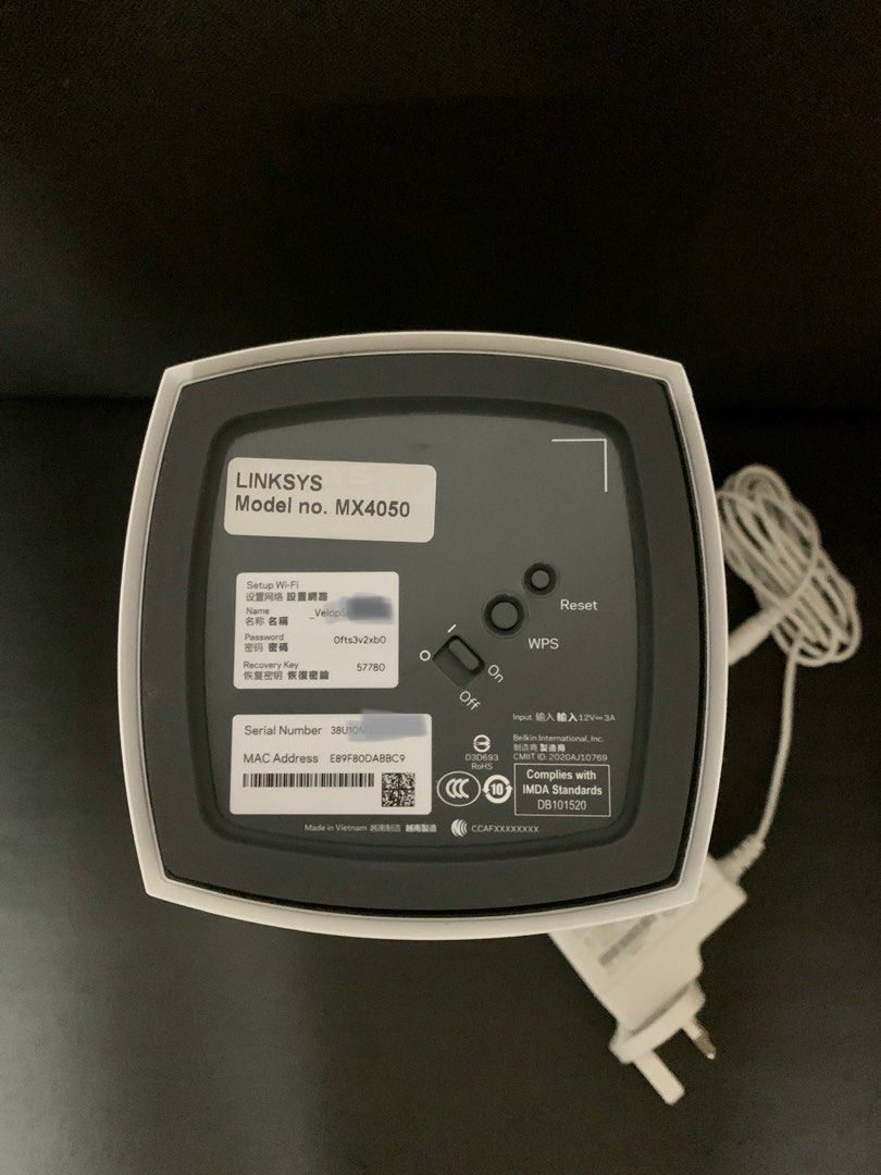 七日私保 LINKSYS Velop MX4050 (MX4200) WiFi 6, 電腦＆科技, 電腦周邊及配件, Wifi及上網相關產品 ...