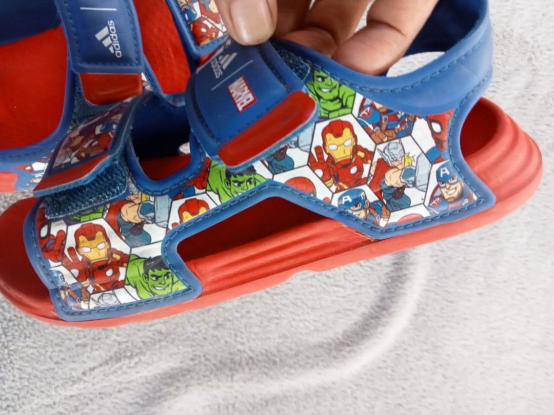 Adidas marvel sandals, Babies & Kids, Babies & Kids Fashion on Carousell