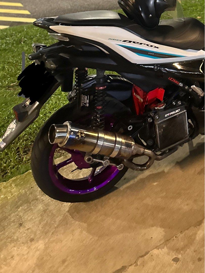 Aerox Sp tadao titanium, Motorcycles, Motorcycle Accessories on Carousell