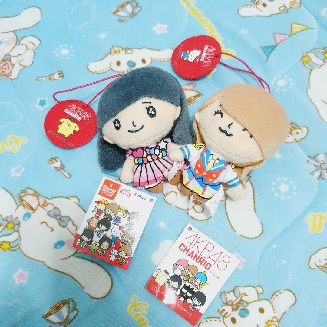 AKB48 Chanrio Plush Mascot Charm, Hobbies & Toys, Toys & Games on Carousell