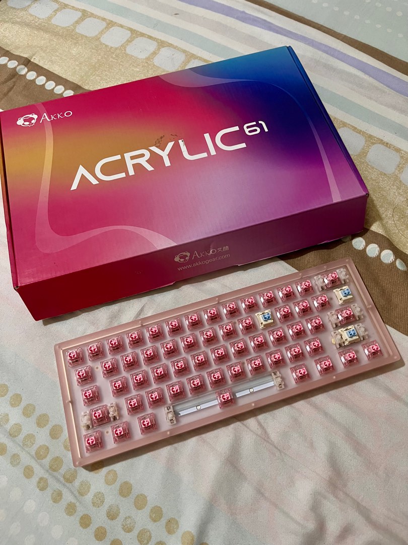 Akko acr61 jelly pink switches, Computers & Tech, Parts & Accessories ...