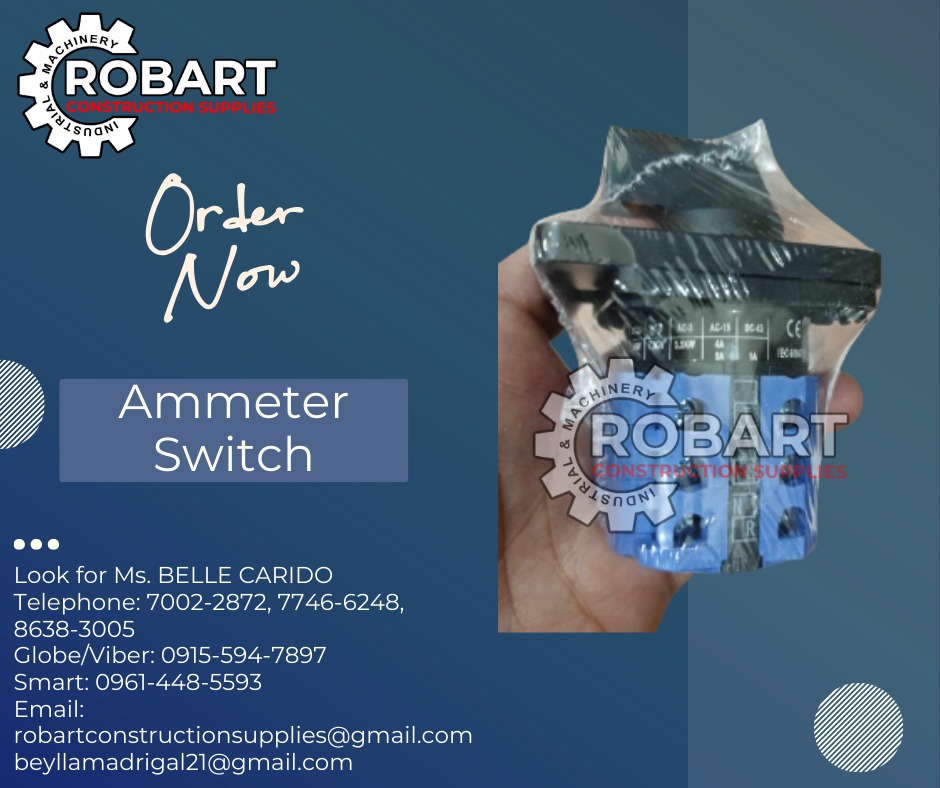 Ammeter Switch, Commercial & Industrial, Construction Tools & Equipment ...