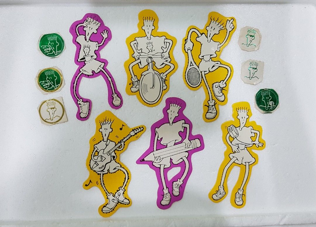 Assorted Vintage Stickers - Fido Dido, Snoopy, Pluto, Garfield, Sanrio ...
