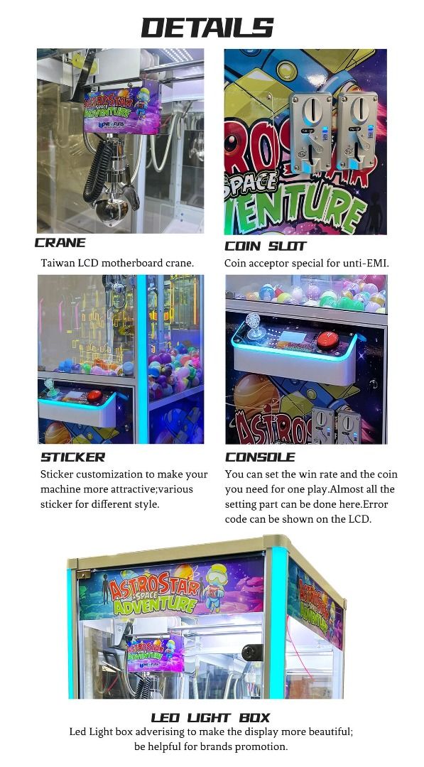 ASTRO STAR MINI SUPER CRANE CLAW MACHINE, Hobbies & Toys, Toys & Games ...