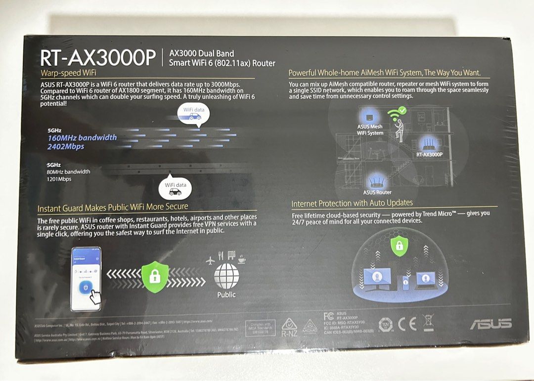 Asus Router RT-AX3000P, Computers & Tech, Parts & Accessories ...