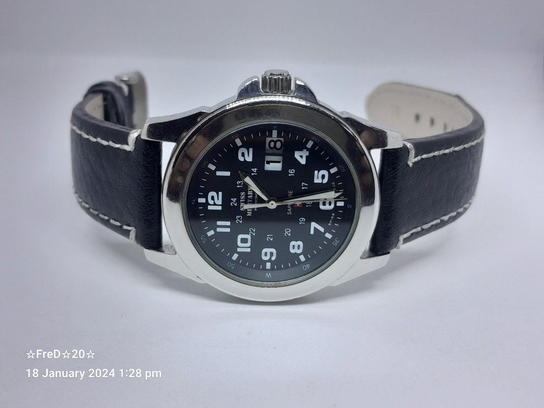 Authentic Swiss Military by Chrono Quartz Swiss Watch, Men's Fashion ...