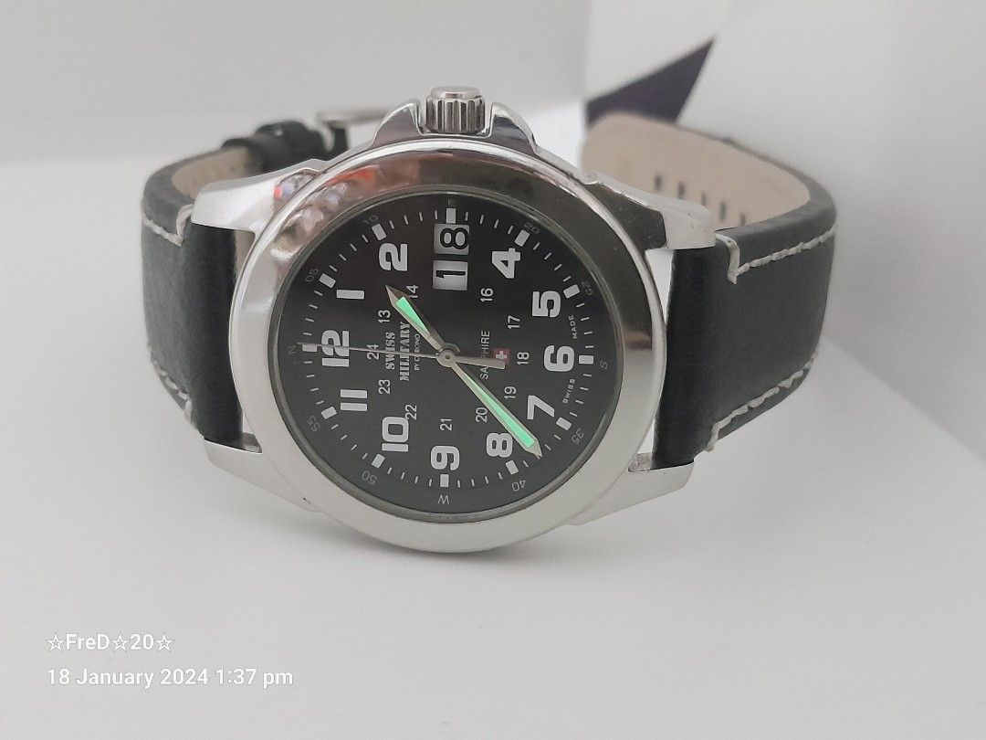 Authentic Swiss Military by Chrono Quartz Swiss Watch, Men's Fashion ...