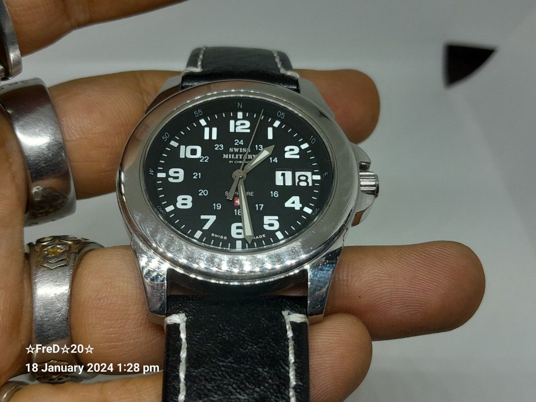 Authentic Swiss Military by Chrono Quartz Swiss Watch, Men's Fashion ...