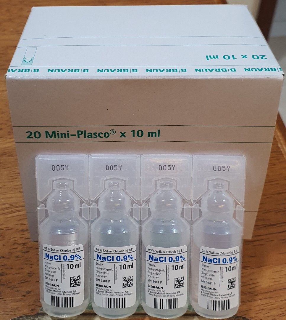 B Braun Mini-Plasco Sodium Chloride NaCl 0.9% for wound cleaning ...