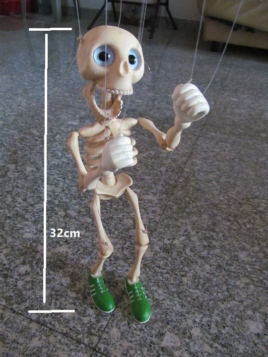 Baby Bonnie happy skeleton puppet marionette #040, Hobbies & Toys, Toys ...