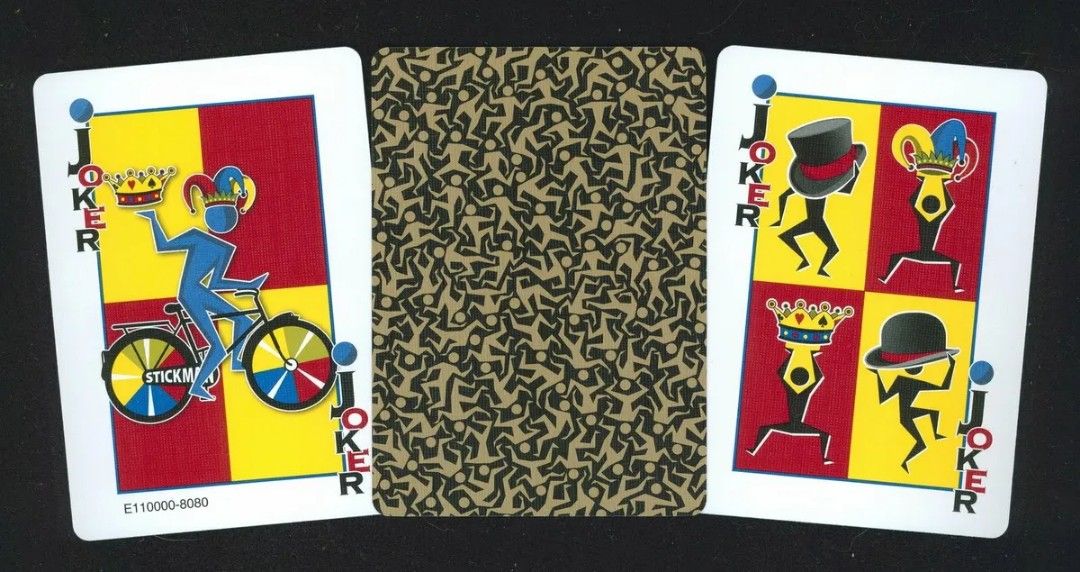 BNIP Bicycle stick man card, Hobbies & Toys, Toys & Games on Carousell