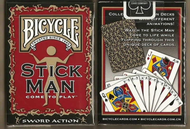 BNIP Bicycle stick man card, Hobbies & Toys, Toys & Games on Carousell