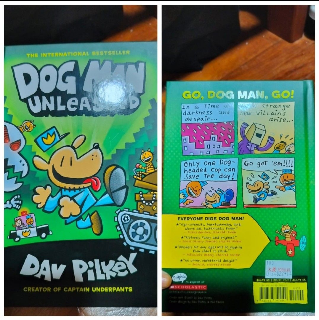 Book Dog Man Unleashed by Dav Pilkey Comics Graphic novel Fiction Humor ...