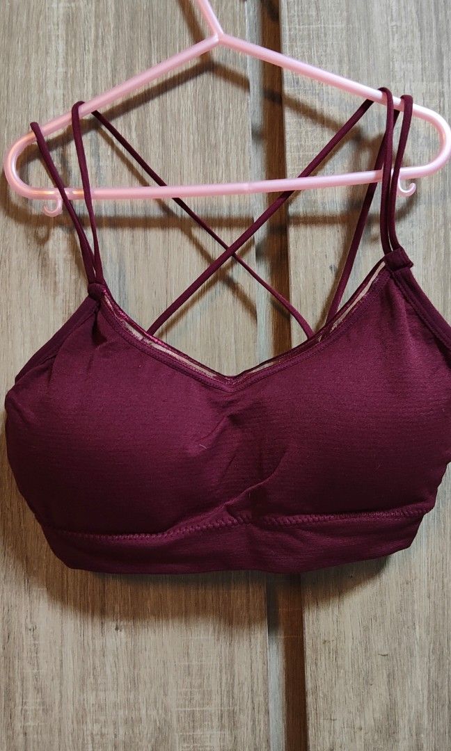 Brand New Bralette (red, blue and black), Women's Fashion, New ...