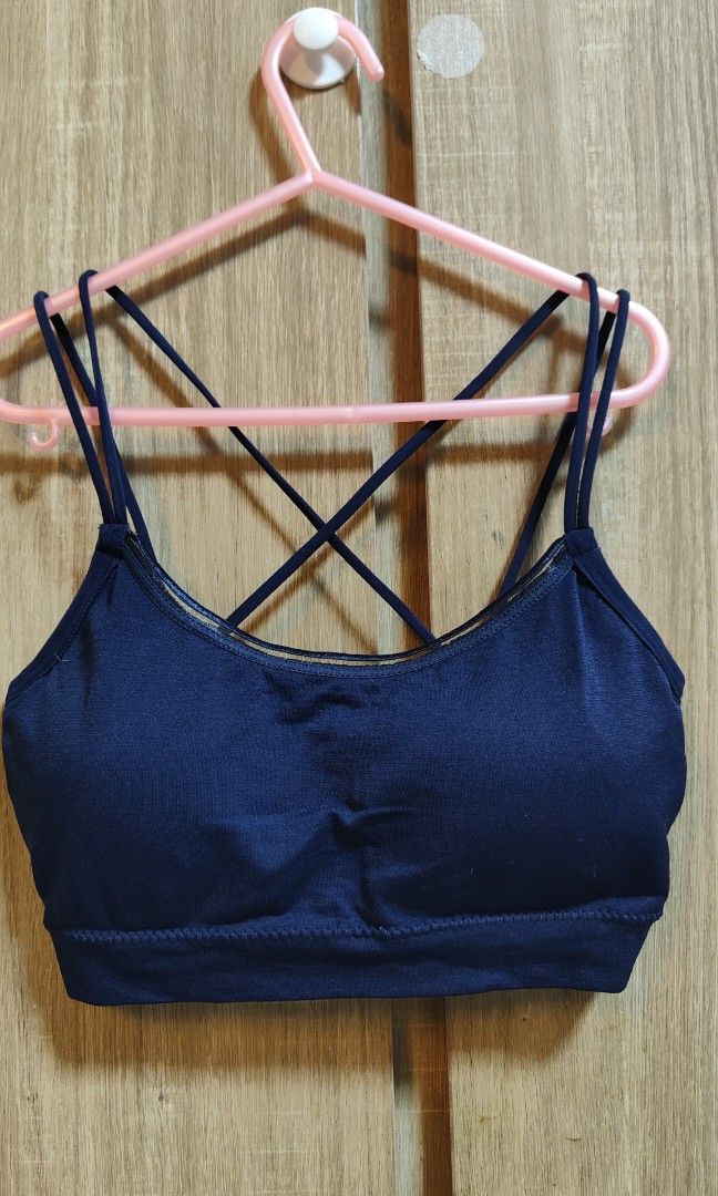 Brand New Bralette (red, blue and black), Women's Fashion, New ...