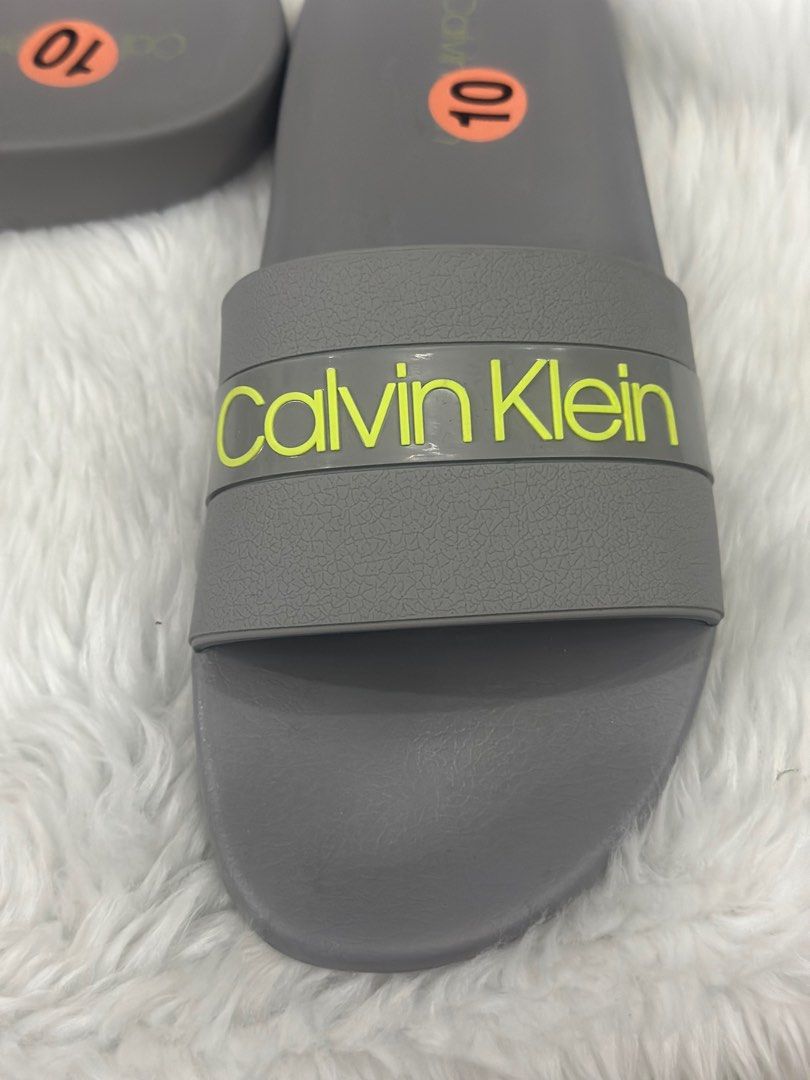 Calvin Klein slides for Men, Men's Fashion, Footwear, Slippers & Slides ...