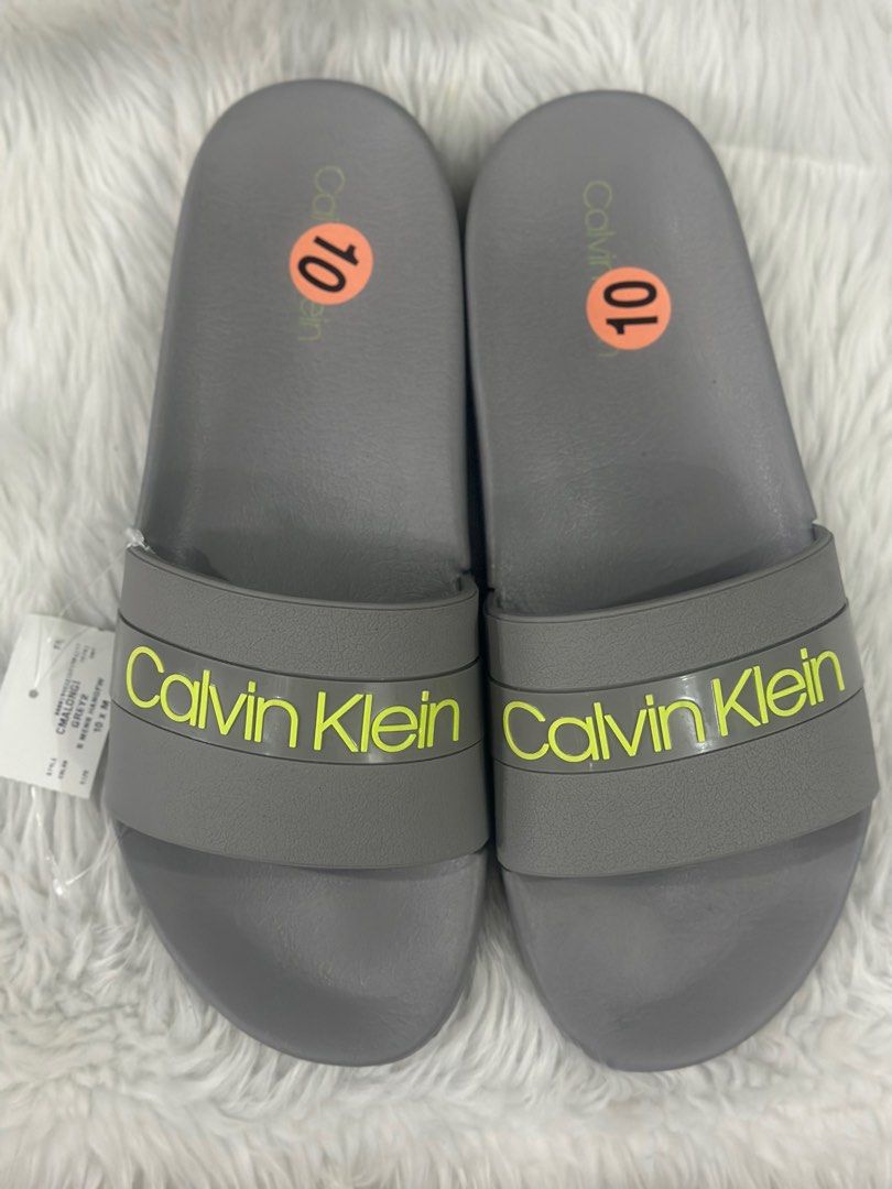 Calvin Klein slides for Men, Men's Fashion, Footwear, Slippers & Slides ...