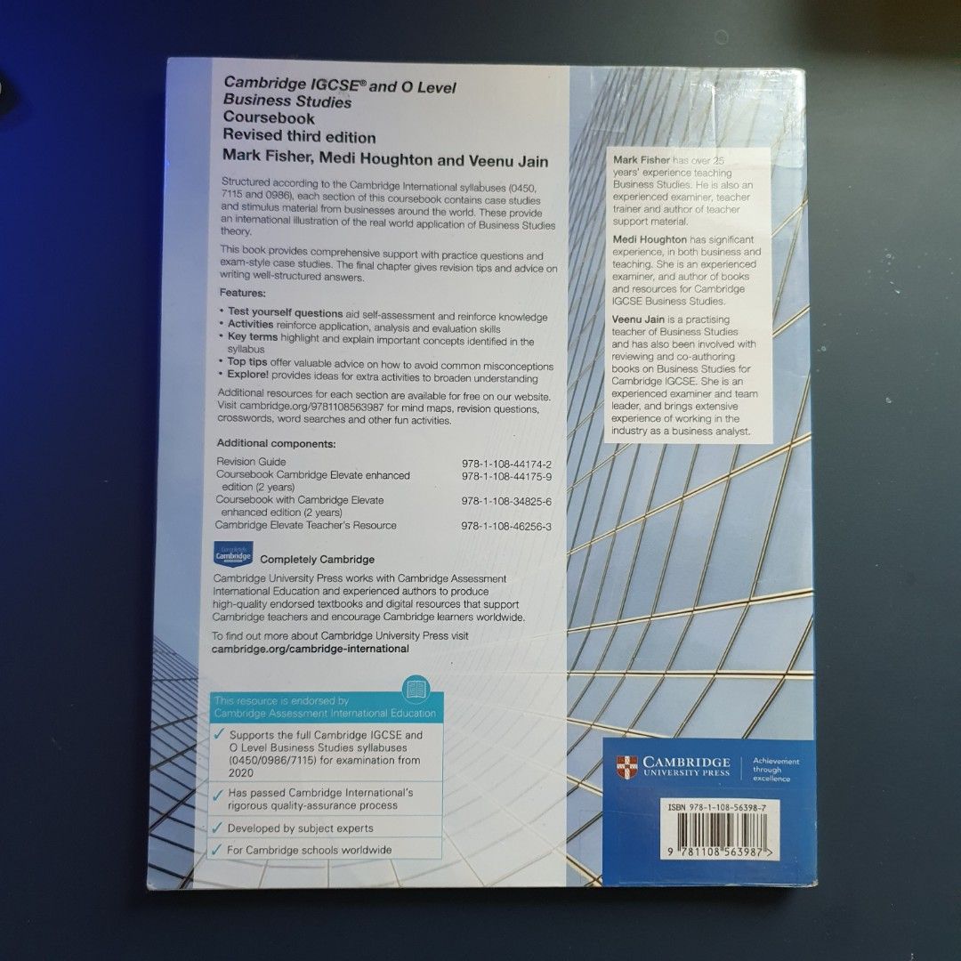 Cambridge IGCSE and O Level Business Studies Coursebook (3E), Hobbies & Toys, Books & Magazines ...