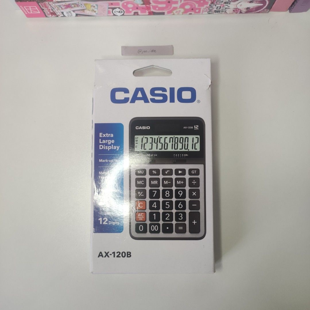 casio ax-120b basic calculator, Computers & Tech, Office & Business Technology on Carousell