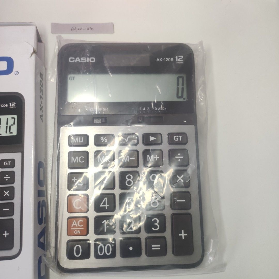 casio ax-120b basic calculator, Computers & Tech, Office & Business Technology on Carousell