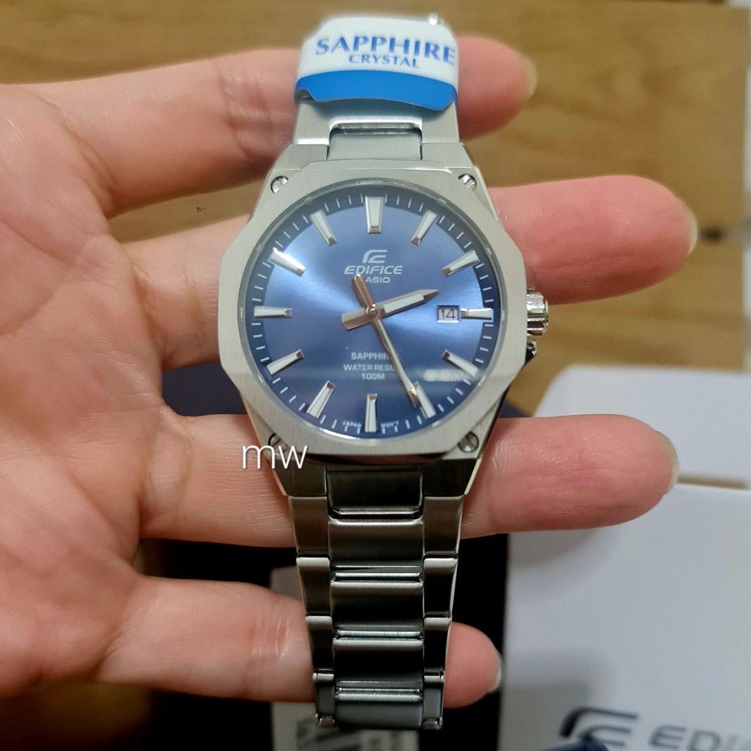 Casio edifice slim design Sapphire Crystal octagonal bezel Efr-s108d-2a ...