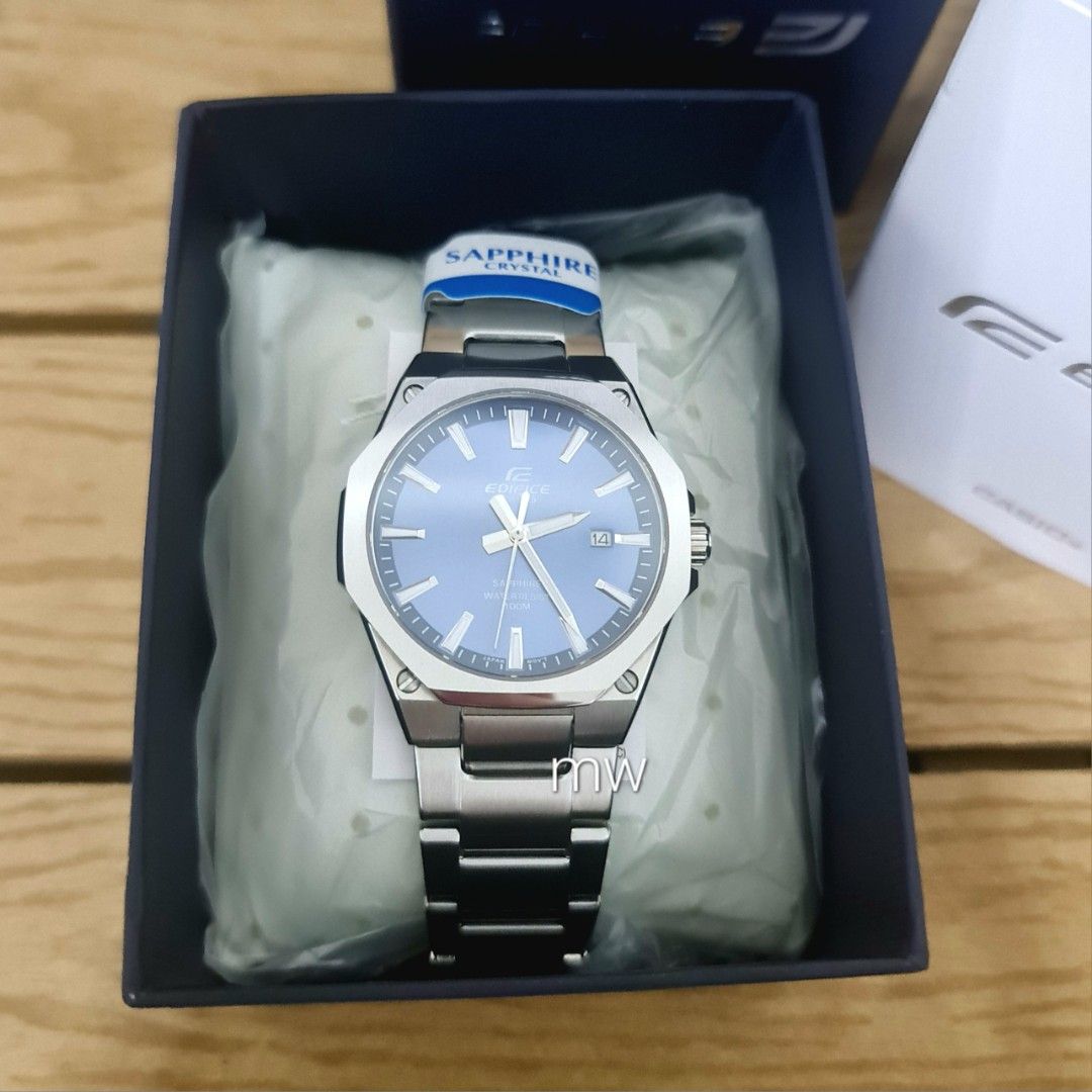 Casio edifice slim design Sapphire Crystal octagonal bezel Efr-s108d-2a ...