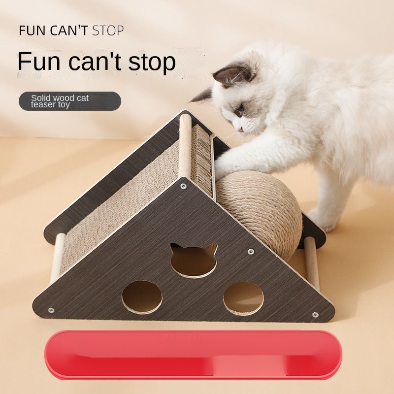 Cat Scratch Board Corrugated Scraper Pad w/ Ball, Pet Supplies, Homes ...