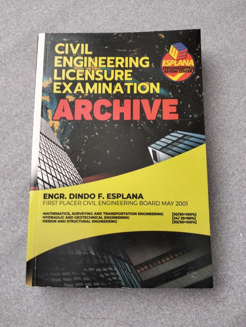 Civil Engineering Review and Refresher Board Exam Books, Hobbies & Toys, Books & Magazines ...