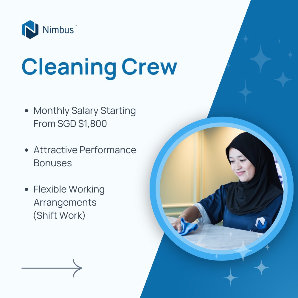 Cleaning Crew Member, Jobs, Cleaning on Carousell