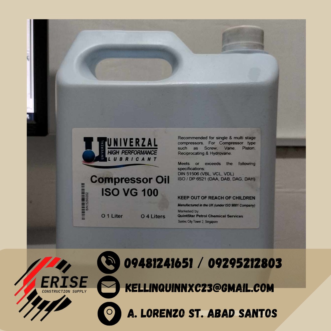 Compressor Oil ISO VG 100, Commercial & Industrial, Construction Tools ...